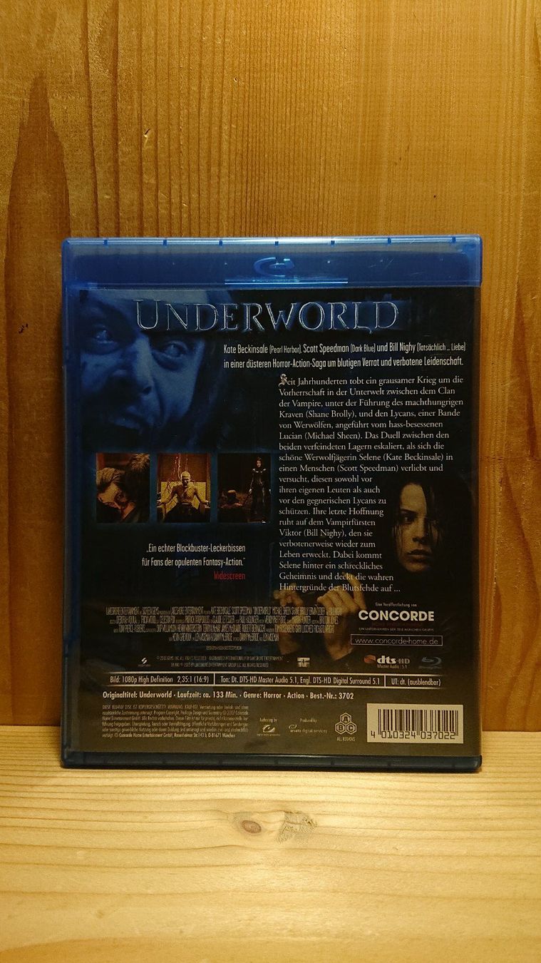 UNDERWORLD Blu-Ray Extended Cut mit Kate Beckinsale (Gebraucht) in ...