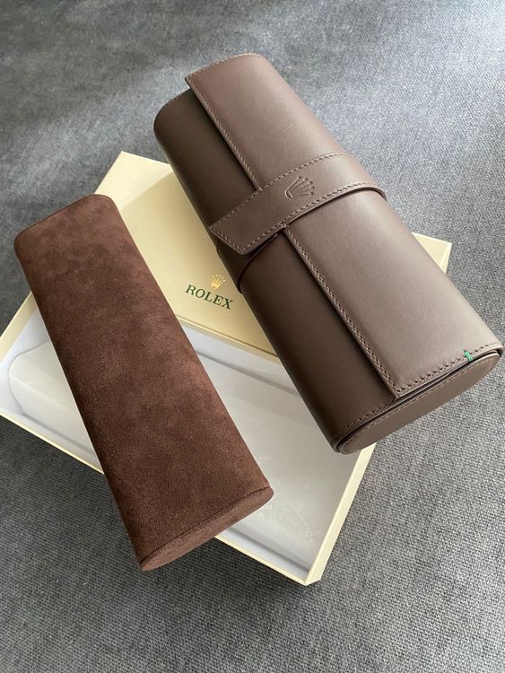 Rolex Travelcase / watchrole / Watchcase for 3/4 watches (Neu und ...