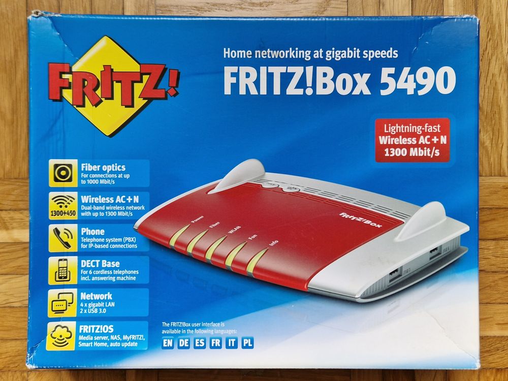 Fritz!Box 5490 Gigabit / Glasfaser router (Gebraucht) in Adliswil für CHF 20 – mit Lieferung auf ...