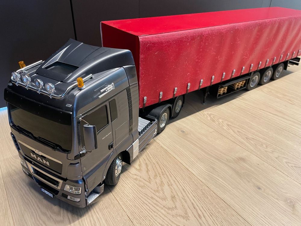 Tamiya MAN RC Lkw mit Sattelanhänger (1:14 Massstab) (Gebraucht) in ...