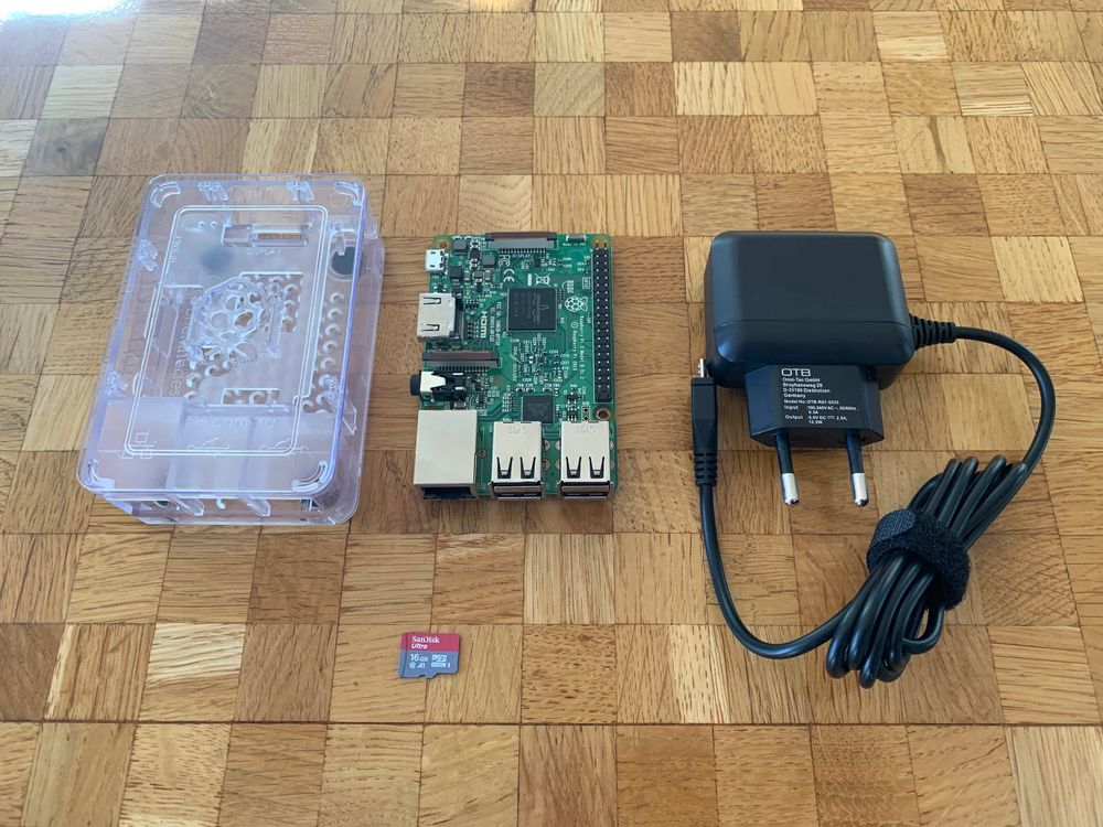 Raspberry Pi 3 Model B V1.2 mit SD-Karte, Netzteil, Gehäuse (Gebraucht ...