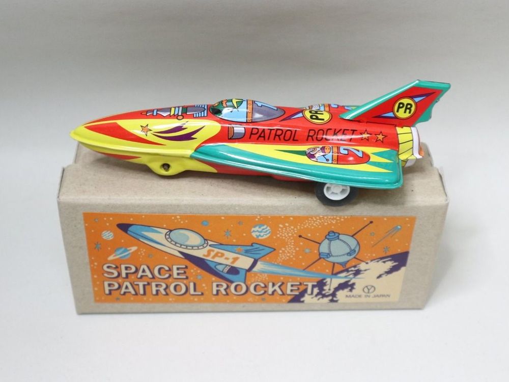 Blech Rakete Space Patrol Rocket SP-1 made in Japan (Neu (gemäss ...