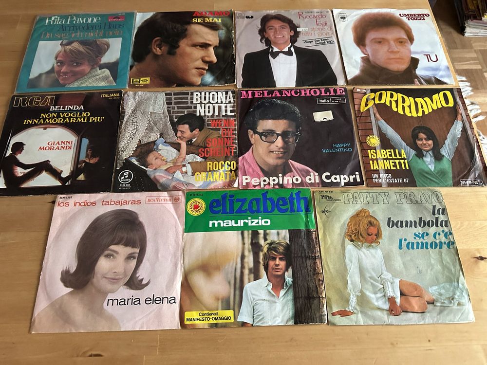 11 rare Singles Italy Kult PATTY PRAVO GIANNI MORANDI TOZZI (Gebraucht ...