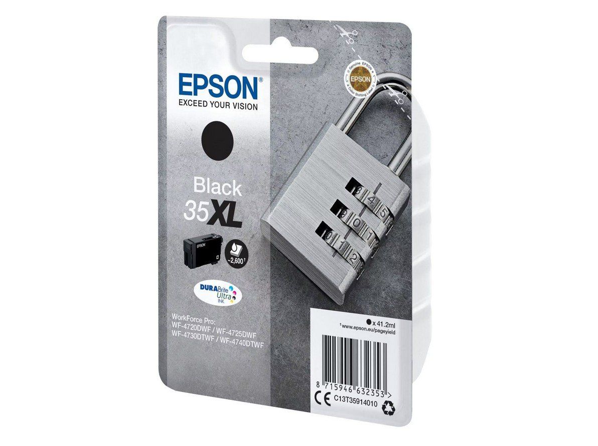 Epson WorkForce Pro WF-4720/WF-4740 black Ink, 35XL / T3591 (Neu und ...