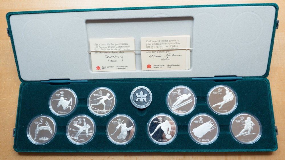 Olympia-Münzen Calgary 1988 (Neu (gemäss Beschreibung)) in Chur für CHF ...