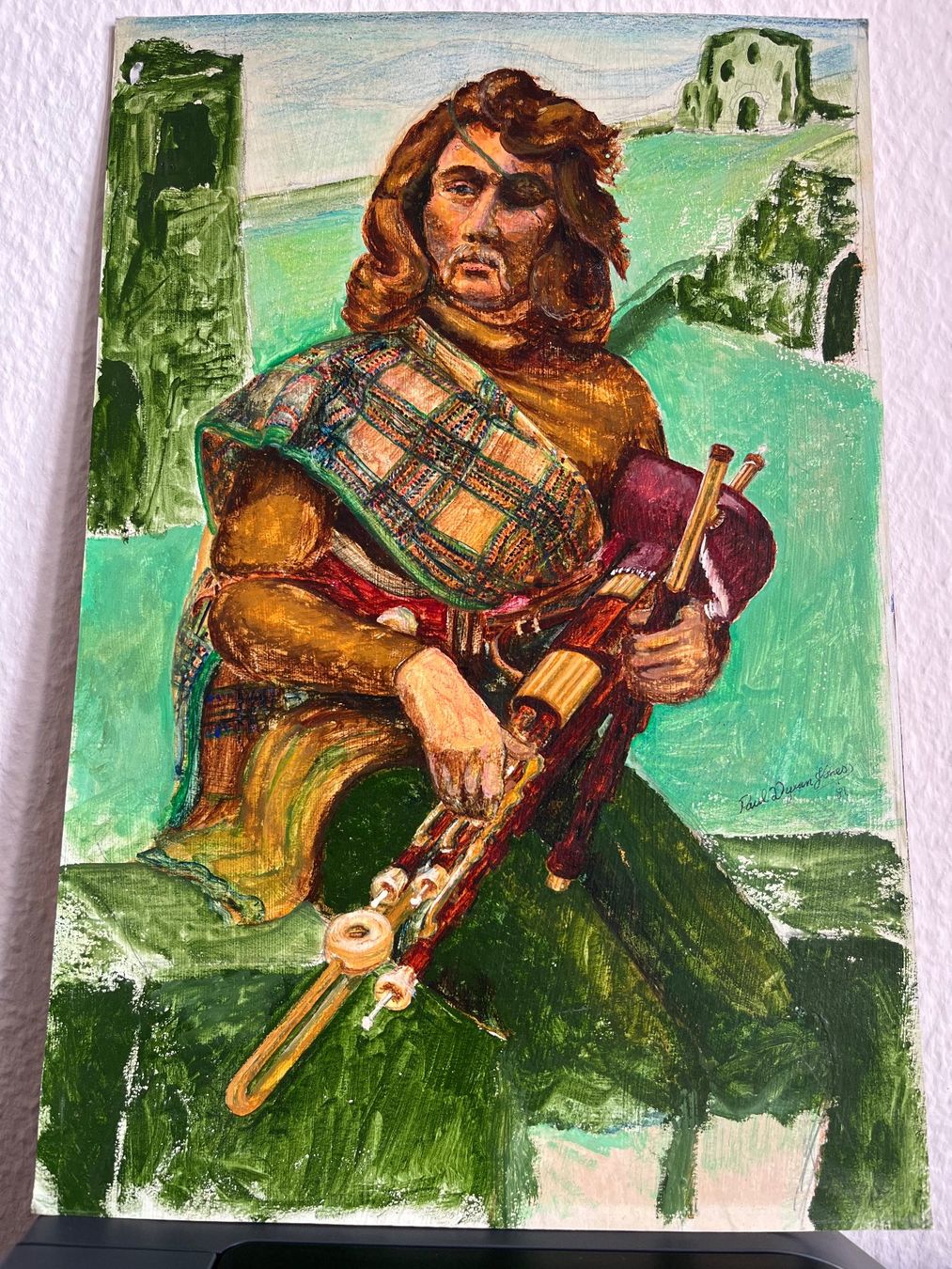 Tableau peinture sur carton de John Dylan Jones – 1981 (Gebraucht) in ...