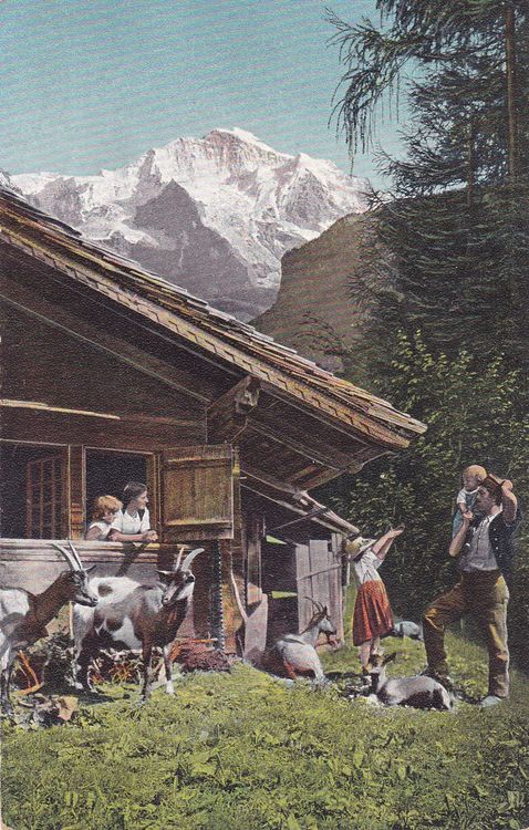 Bauernfamilie im Berner Oberland (mit Jungfrau) /af (Gebraucht) in Hombrechtikon für CHF 0.5 ...
