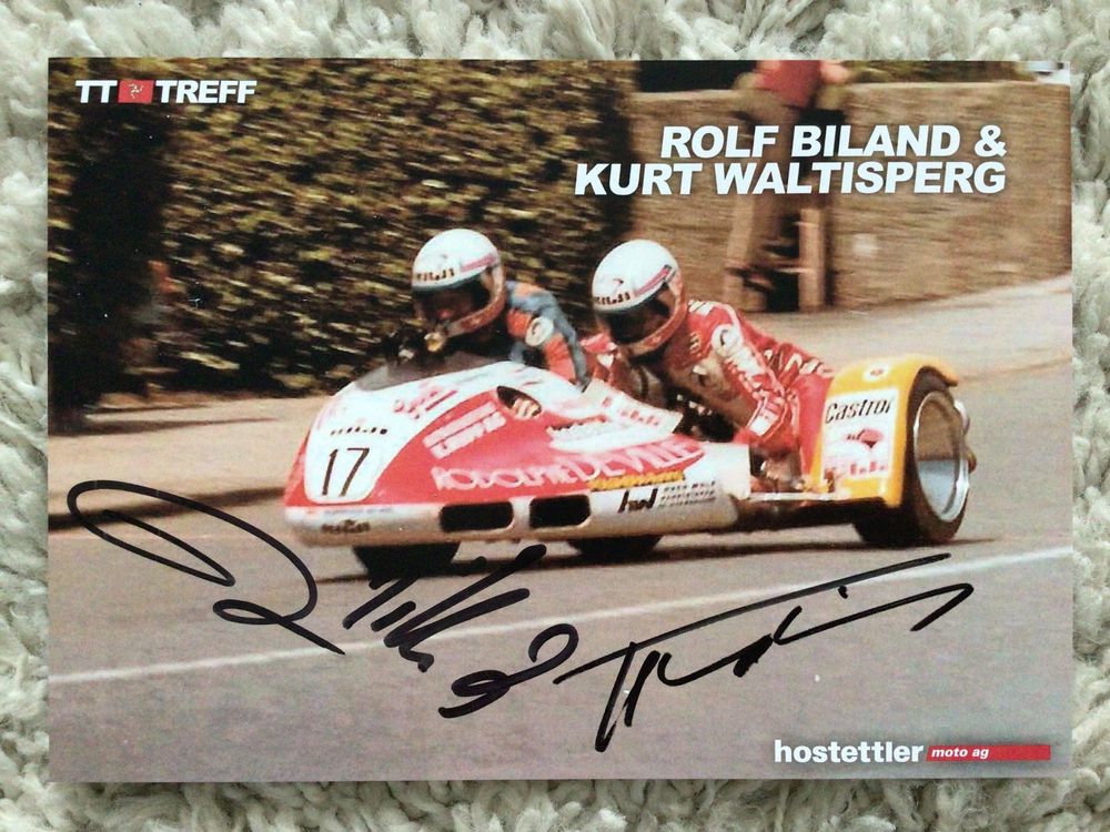 Biland / Waltisberg Original Autogramme Moto Isle of Man TT | Kaufen ...
