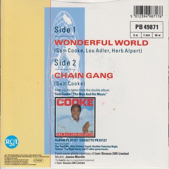 Cooke Sam: Wonderful World 7" (Gebraucht) in Steinhausen für CHF 3 ...