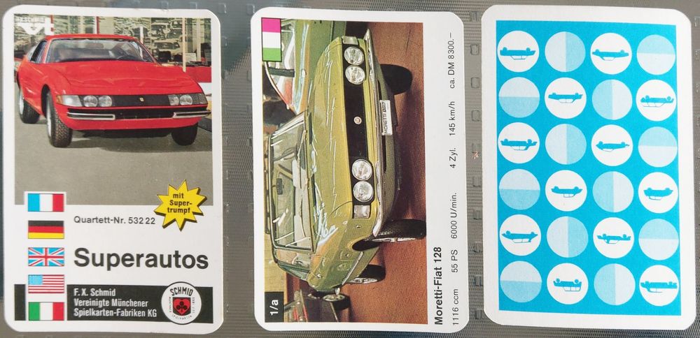 Auto Quartett Superautos FX Schmid Ferrari Daytona (Gebraucht) in Zuzwil SG für CHF 18 – mit ...