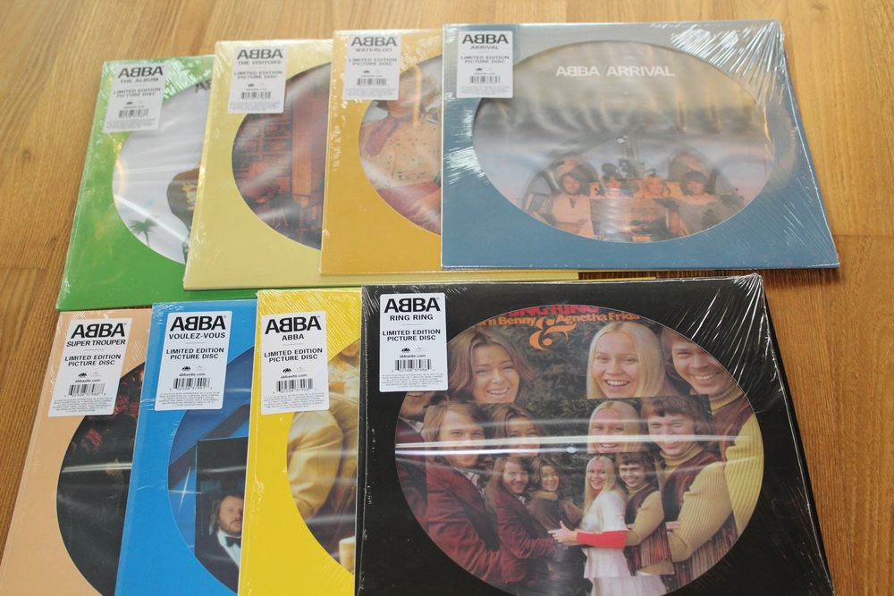 Alle 8 ABBA Picture Discs neu verschweisst! (Neu und originalverpackt ...