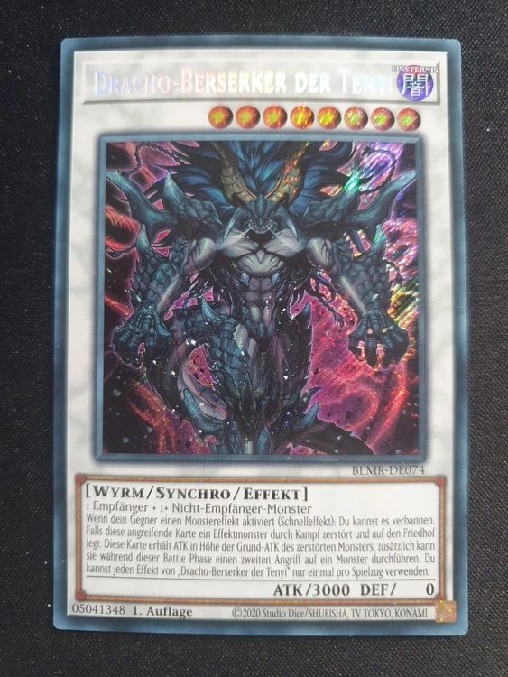 Yu-Gi-Oh! BLMR-DE074 Dracho-Berserker der Tenyi Secret Rare (Neu und ...