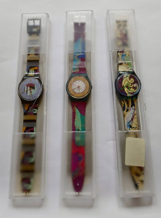 3x Swatch Vintage - Neuves - Années 1990 (Neu und originalverpackt) in ...