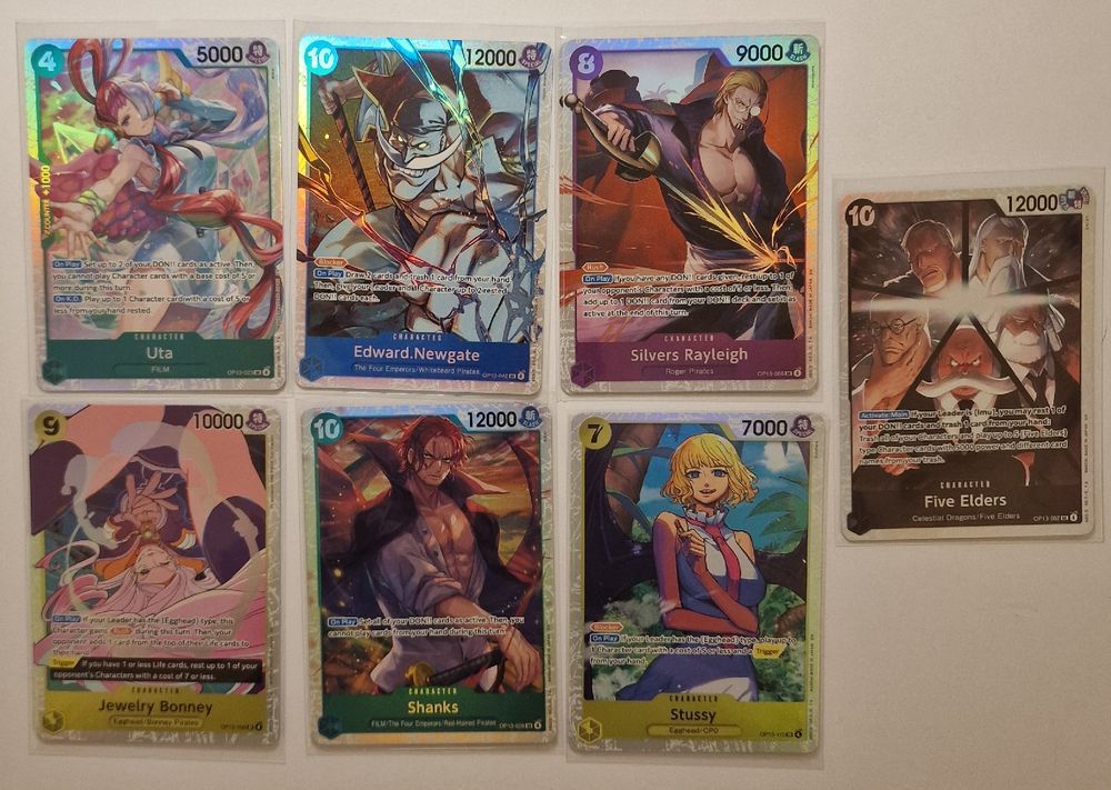 ONE PIECE - 7 CARD SR OF OP13 ENG (Neu (gemäss Beschreibung)) in Melano ...