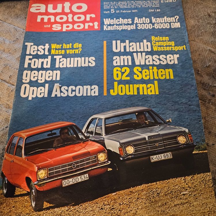 AMS /71 Opel Ascona Taunus BMW 2002 Baur Cabrio Wohnwagen xa (Gebraucht ...