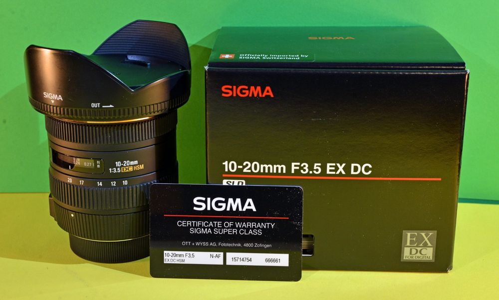 SIGMA 10-20mm F3.5 EX DC (Gebraucht) in Müllheim Dorf für CHF 150 – mit ...
