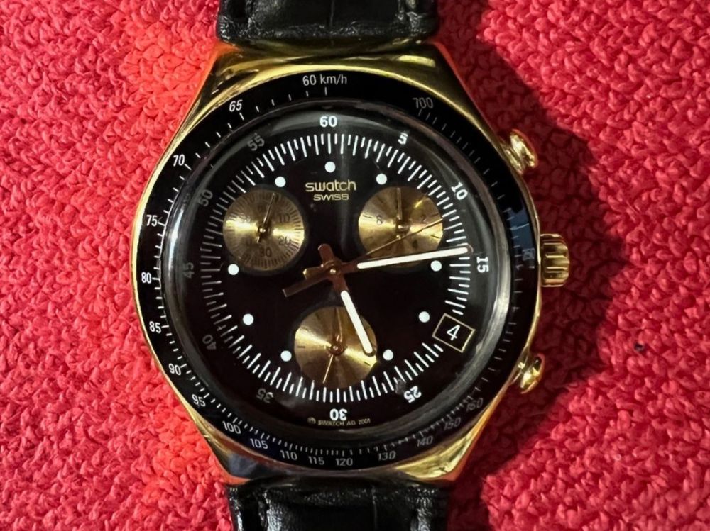 GOLDFINGER Swatch Irony Chrono (YCG401) James Bond 007 (Gebraucht) in Mönchaltorf für CHF 92 ...