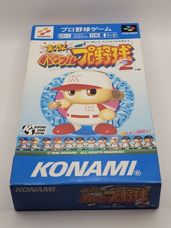 Jikkyou Powerful Pro 2 OVP komplett SNES Super Famicom Japan (Gebraucht ...
