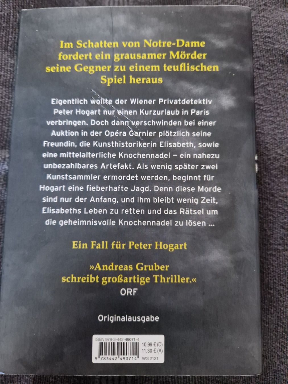 Andreas Gruber Die Knochennadel Peter Hogart 3 (Gebraucht) in Neuhausen ...