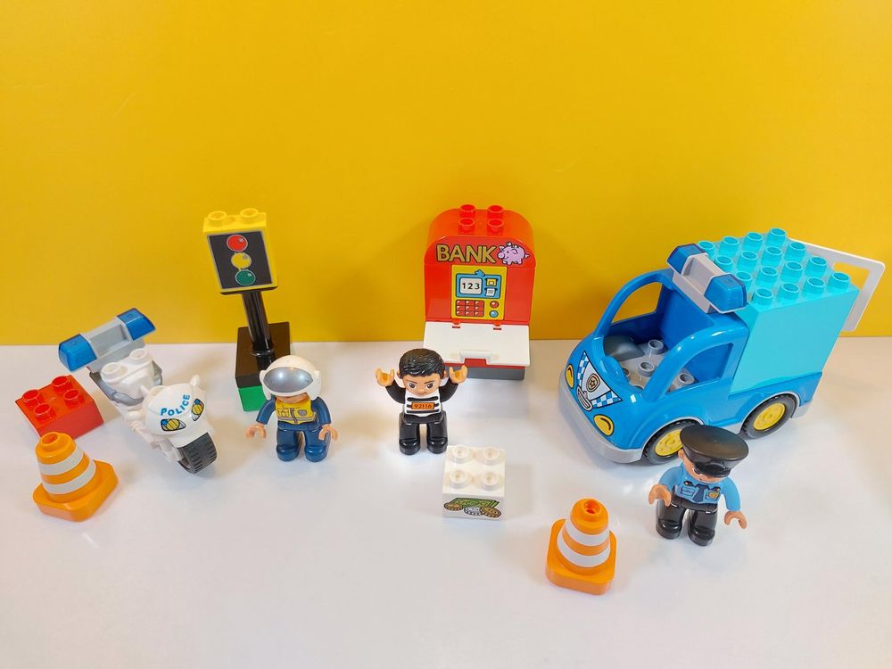 LEGO DUPLO 10809 Polizei -Streife + 5679 Motorrad - Komplett (Gebraucht ...