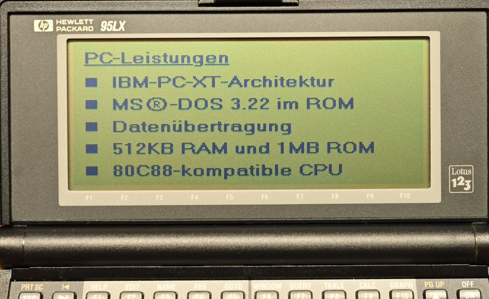 HP 95LX mit Demo-Karte und Handbüchern (Gebraucht) in Seuzach für CHF ...
