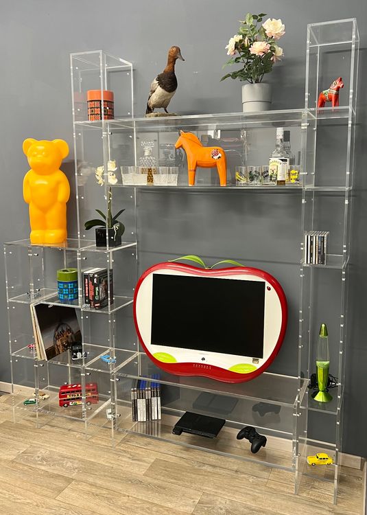 80 Jahre Plexiglas Design Modulares Regal 7 Teilig (Gebraucht) in ...