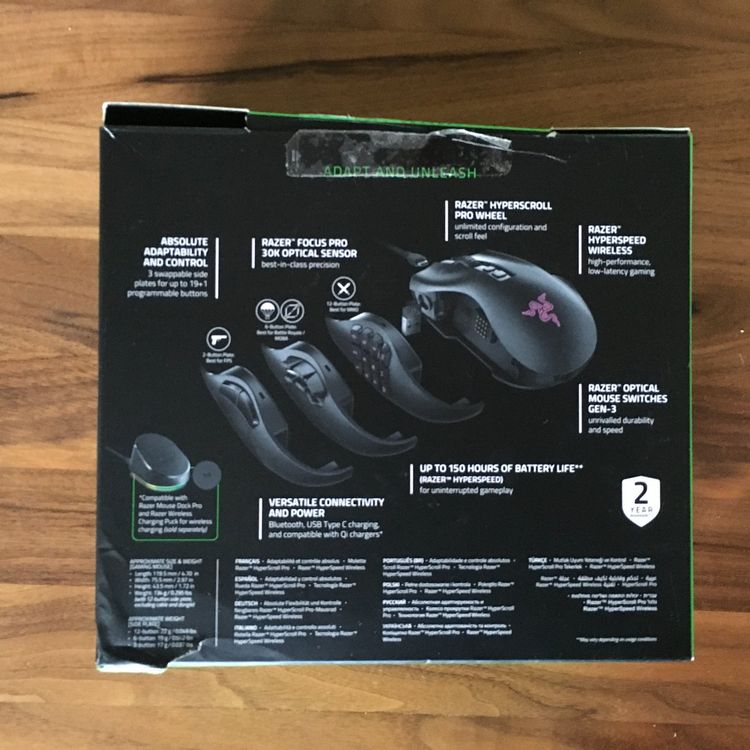 Razer Naga v2 Pro - MMO Wireless Gaming Mouse (Gebraucht) in Basel für ...