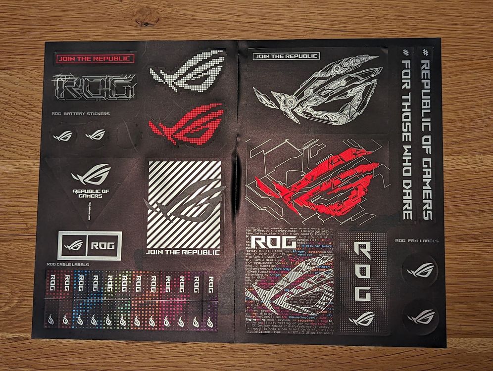Asus ROG Sticker/Aufkleber Set (Neu (gemäss Beschreibung)) in Abtwil SG ...