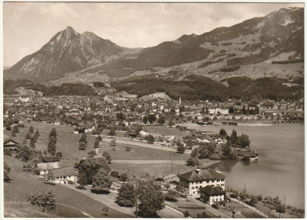 Foto-AK Sarnen mit Stanserhorn 1955 (Gebraucht) in Fislisbach für CHF 2 – mit Lieferung auf ...
