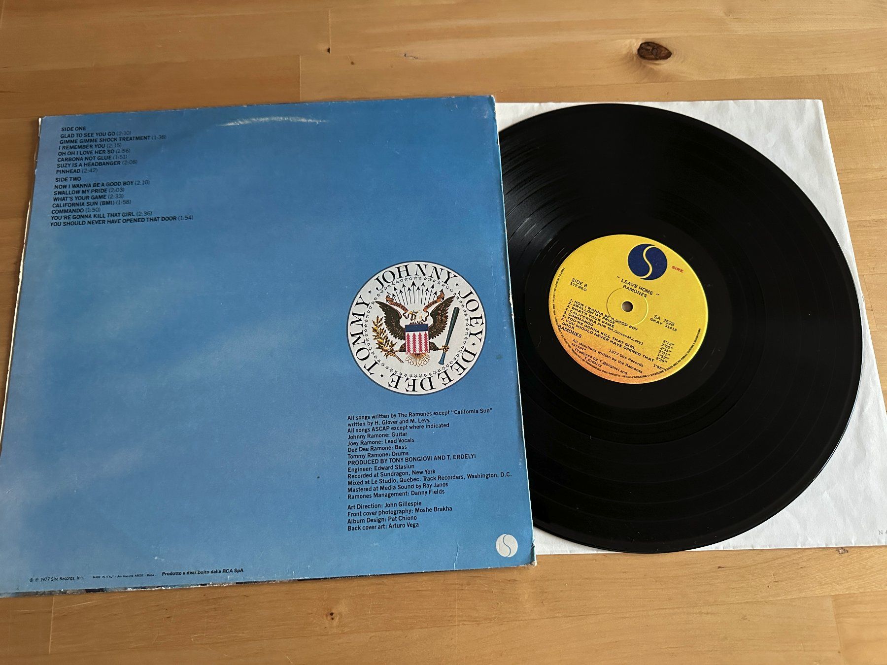 RAMONES original Kult Album LEAVE HOME Punk Top LP 70's (Gebraucht) in ...