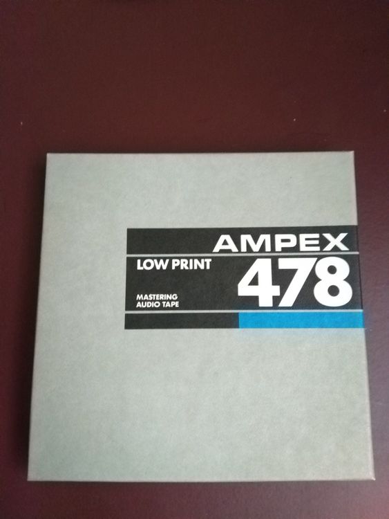 Ampex LOW PRINT 478 Mastering Audio Tape 1/4"x600' inkl. OVP | Kaufen ...