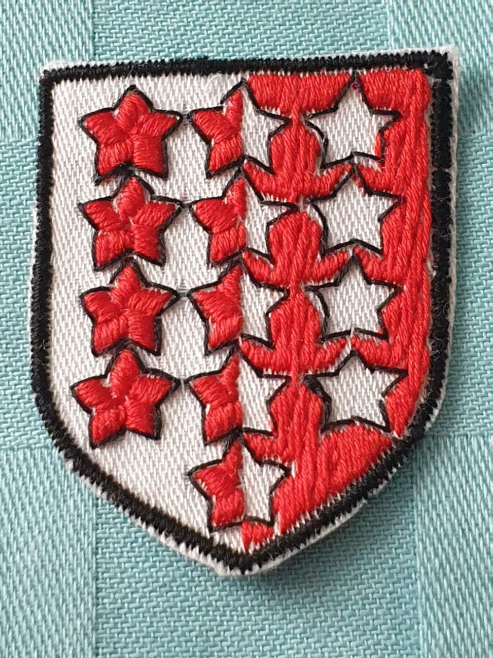 Vintage Badge Wappen Kanton Wallis ST. GALLER STICKEREI (Gebraucht) in ...