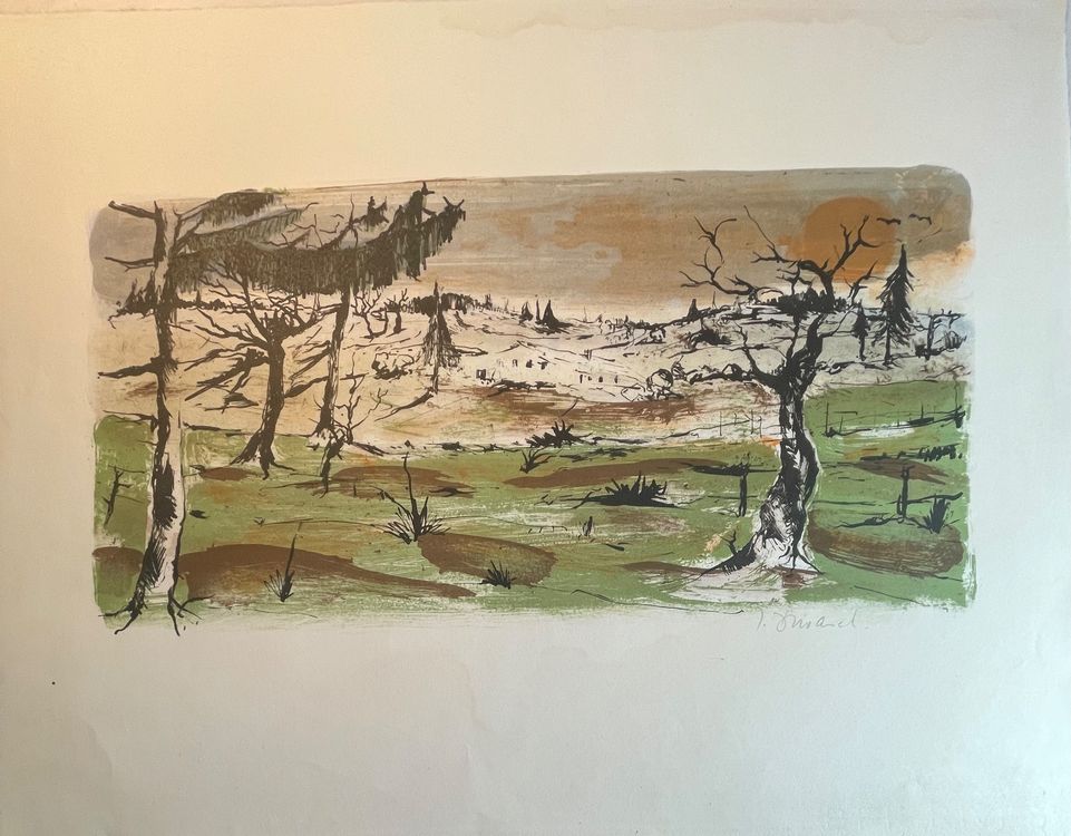 Original Lithographie Bonk Joseph Edward Duvanel (1933-1993) (Gebraucht ...