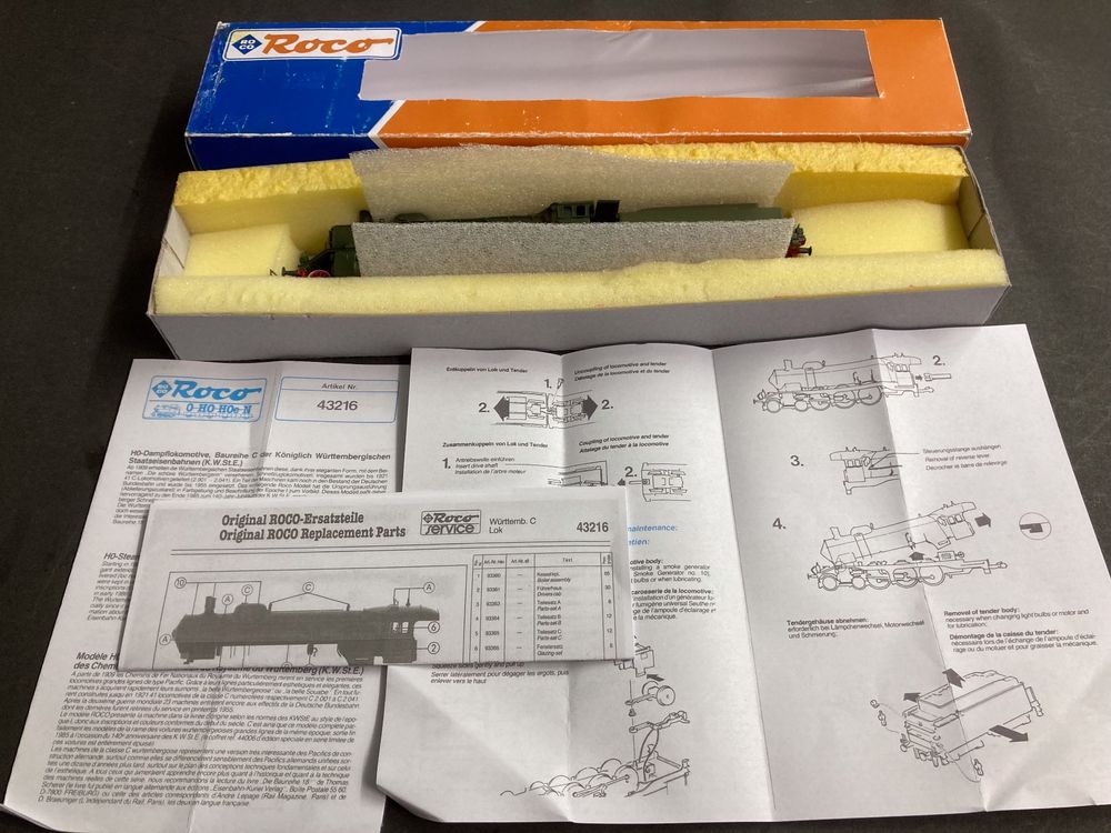 Dampflok Roco 23216, grün, K.W.St.B. in Ersatz OVP (Gebraucht) in ...
