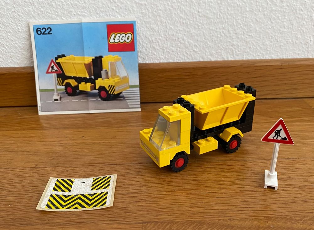 LEGO Vintage 622 Tipper Truck Kipplaster +OBA +Sticker kpl. (Gebraucht ...