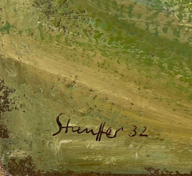 Fred Stauffer (1892-1980) Herbst Berglandschaft Gemälde (Gebraucht) in Root für CHF 160 – mit ...