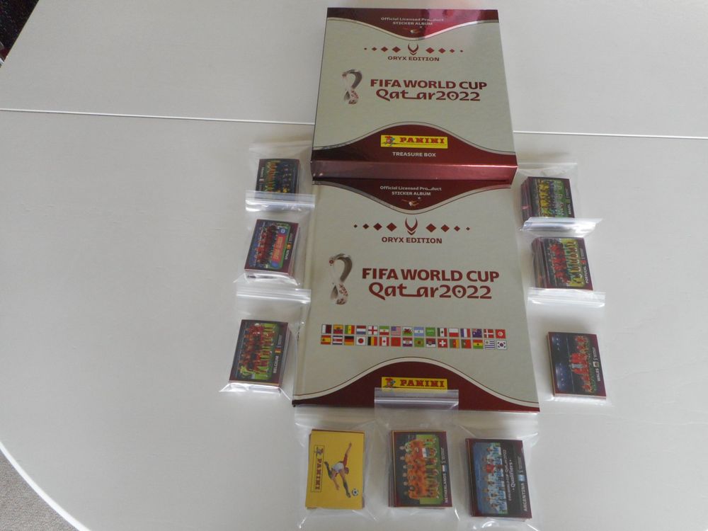 Panini WM 2022 ORYX Edition - HARDCOVER ALBUM + COMPLETE SET (Gebraucht ...