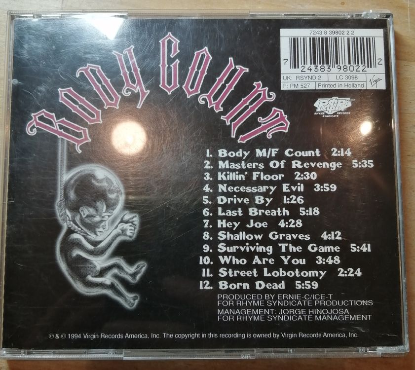 Body Count - Born Dead CD - Hip Hop Rarität (Gebraucht) in Basel für ...