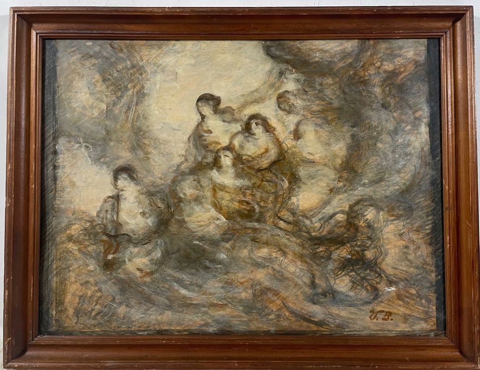 Gemälde mit Interessantem Sujet Monogrammiert (Gebraucht) in Root für CHF 70 – mit Lieferung auf ...