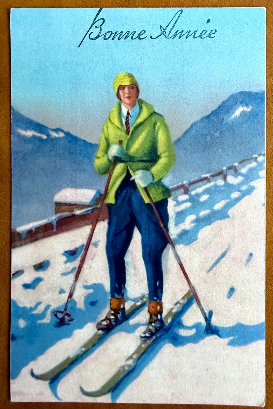 Kitsch - Skieuse de Saanen à Gstaad 1930 - Superbe ! (D'occasion) à ...