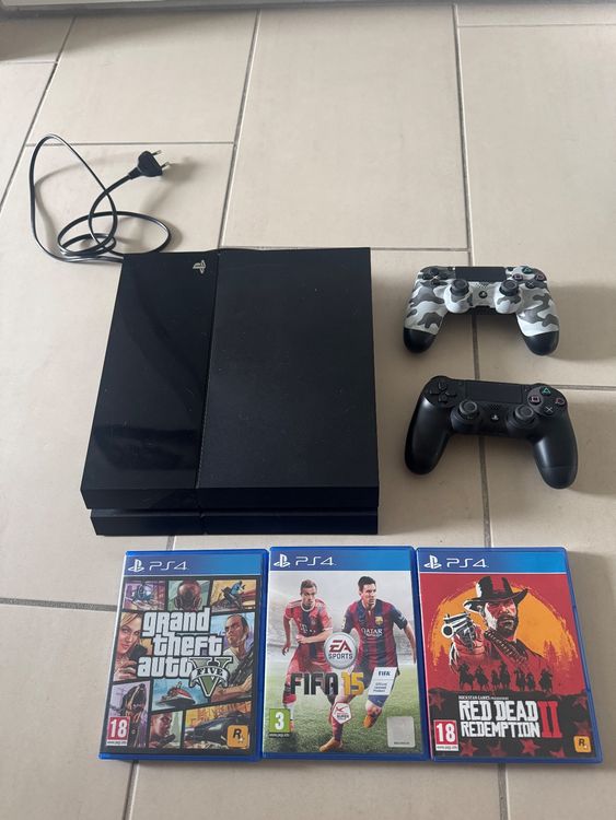 Playstation 4 | 2 Controller | GTA 5, RDR 2, FIFA 15 (Gebraucht) in Bülach für CHF 71 – mit ...