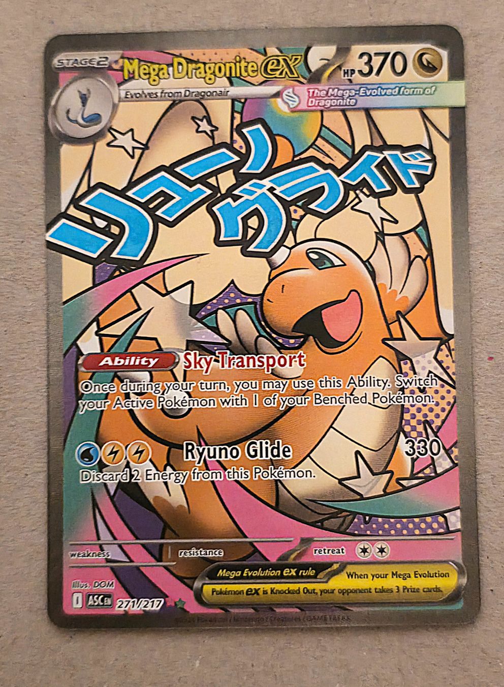 Pokemon Ascended Heroes - "Mega Dragonite ex" ASC 271/217 EN (Neu ...