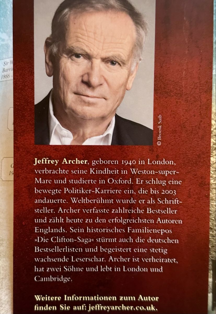 Clifton-Saga von Jeffrey Archer, komplett 7 Bände (Gebraucht) in ...