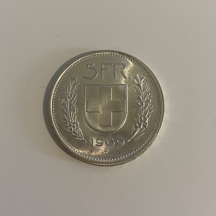 5 Franken Münze 1969 | Kaufen auf Ricardo