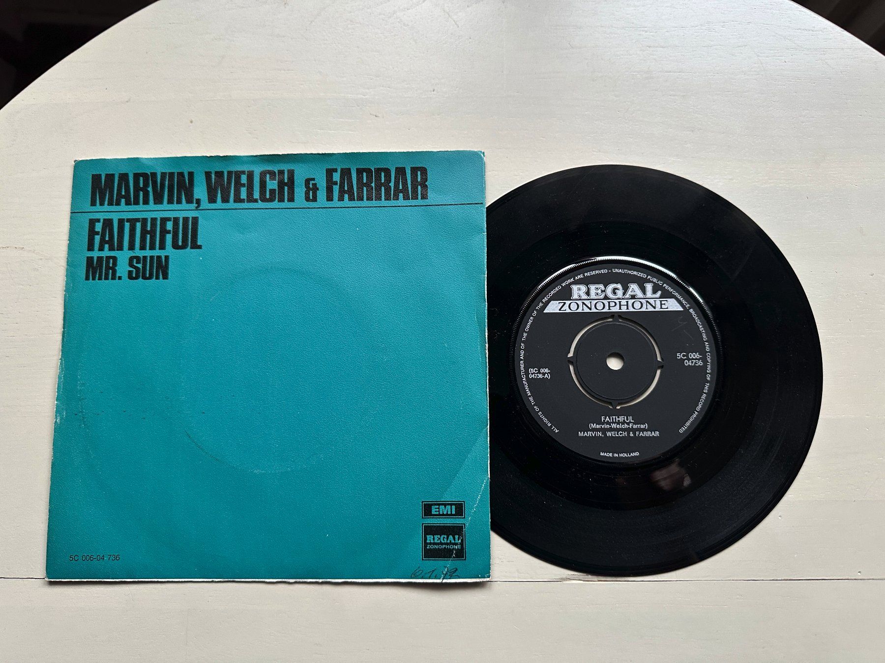 MARVIN WELCH & FARRAR SHADOWS HANK tolle Single Kult 70's (Gebraucht ...