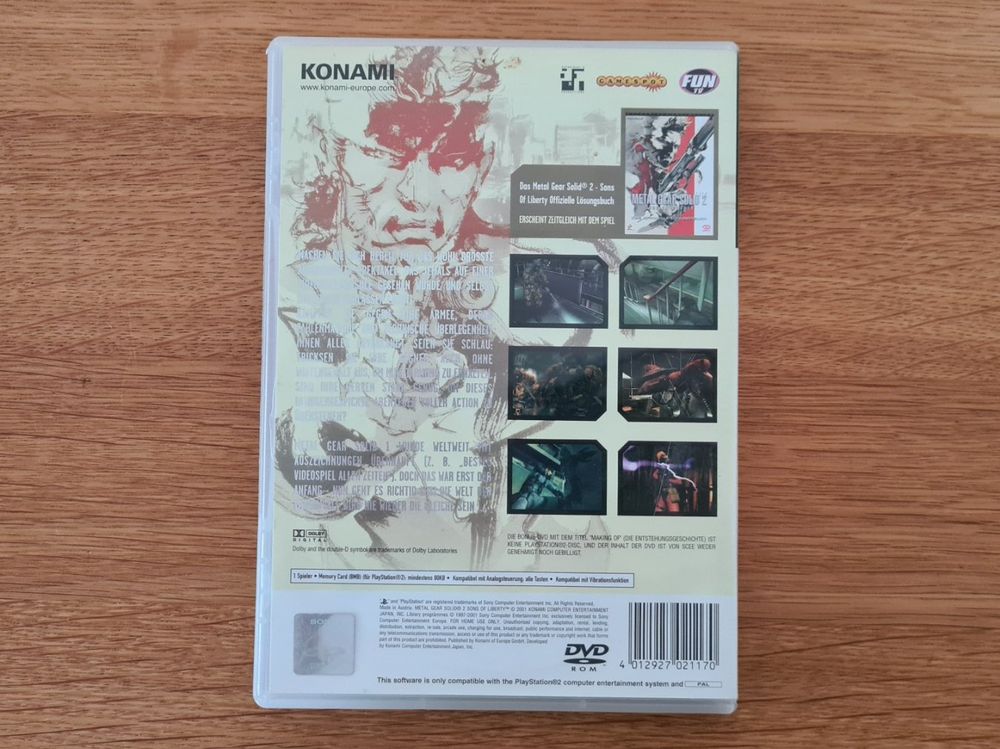 PlayStation 2/ PS2: Metal Gear Solid 2 - Sons of Liberty (Gebraucht) in Winterthur für CHF 14.9 ...