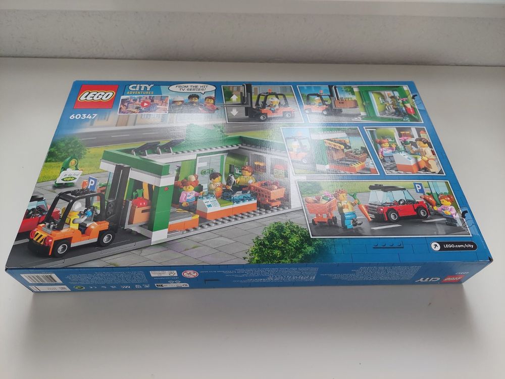Lego City Supermarkt Frucht Gemüsemarkt Rüebli Fisch 60347 (Neu und ...