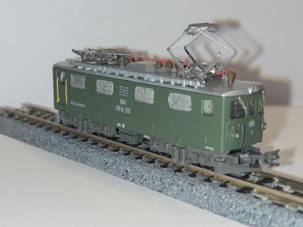 RhB Ge 4/4‘ 604 „Calanda“ grün - Kato, Spur N, Eigenbau (Neu (gemäss ...