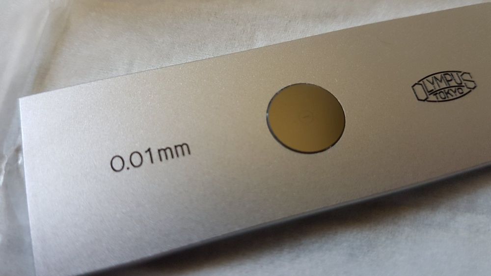 OLYMPUS MIKROMETER SLIDE MIKROSKOP. | Kaufen auf Ricardo