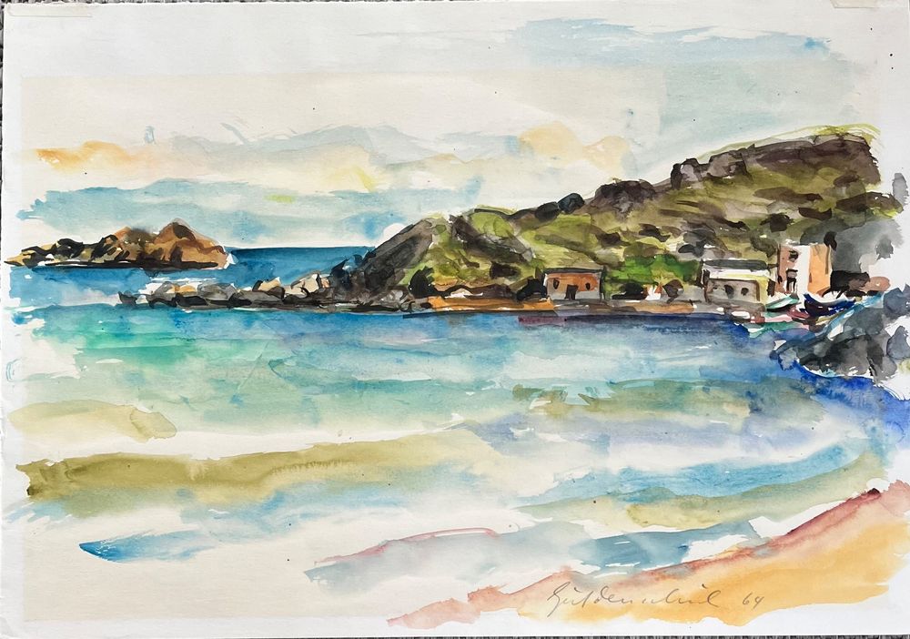Karl Guldenschuh (1928-1991) See ansicht Aquarell | Kaufen auf Ricardo